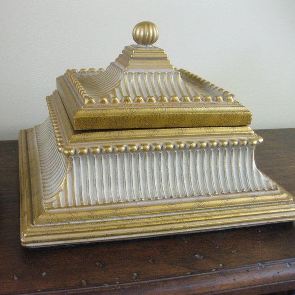 Accents | Gold Decorative Box With Lid | Poshmark